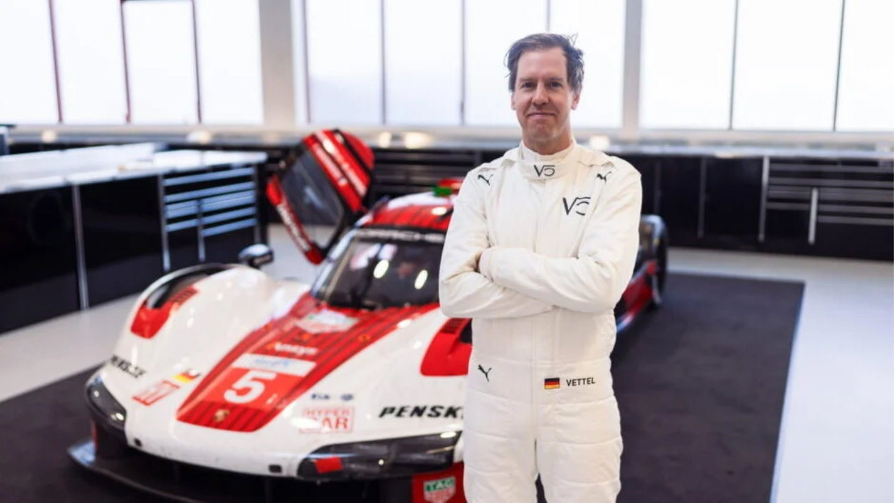 Sebastian Vettel as test driver of Porsche 963 Hypercar